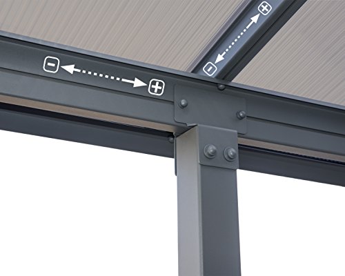 Palram - Canopia Olympia Patio Cover - 10' x 18' - Gray/Bronze