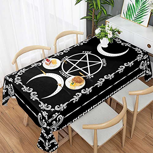 MLQL Christmas Printed Banquet Home Tablecloth Waterproof Coffee Table Cloth Kitchen Wedding Decoration Tablecloth A3 140x210cm