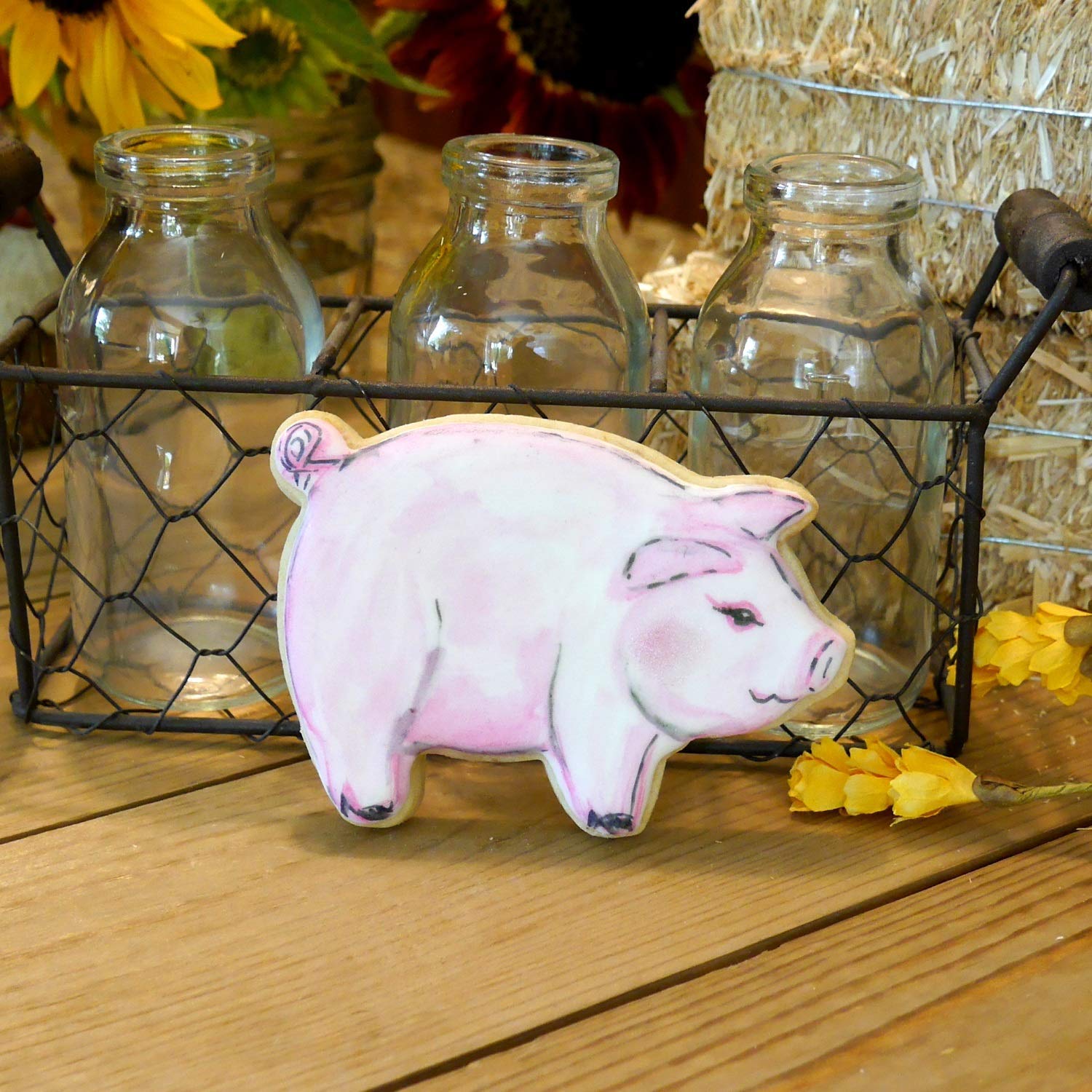 Pig Stainless Steel, Dishwasher Safe, Premium Stainless Steel Cookie Cutter, Food Grade, 1" Deep