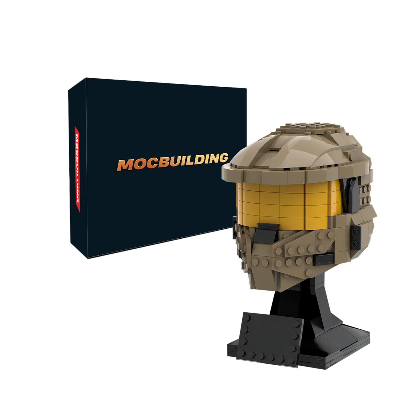 MOCBUILDING Master Chief Series Helmet Model Blocks Toys,for Aldult and Child Brithday Gift Toys.