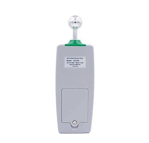 Pinless Wood Moisture Meter, CD-200 Digital Moisture Detector Moisture Tester Water Leak Detector, Backlit LCD Display With Ball Probe Measuring Wood Building Mater Firewood Walls Paper Floor