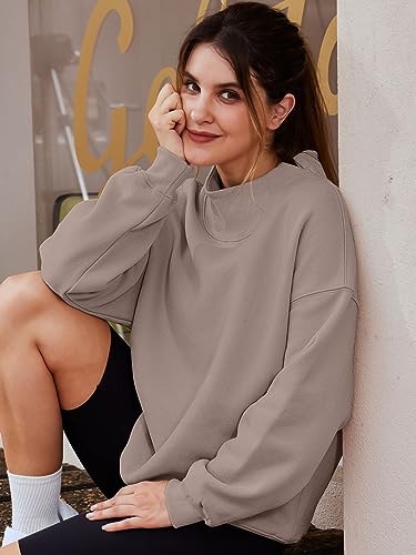 Trendy Queen Oversized Sweatshirts For Women Turtleneck Pullover Fleece Long Sleeve Hoodies Tops Fall Outfits Y2K Fashion Clothes