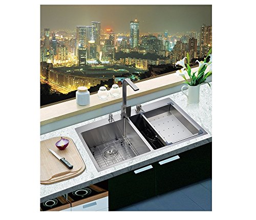 Starstar 17" Stainless Steel Colander For Kitchen Sink