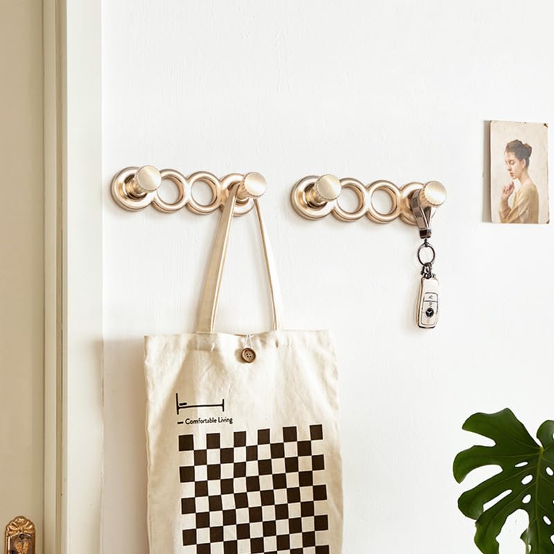SARIHOSY]2 Packs Coat Hooks,Wall Hooks,Coat Hooks Wall Mount, Metal Wall Hooks Holder for Hanging Clothes, Hats, Bags, Towels, Keys