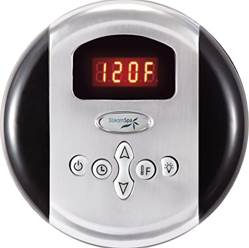 Steam Spa IN600GD Indulgence 6 KW Quick Start Acu-Steam Bath Generator Package, Polished Gold
