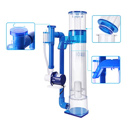 Protein Skimmers for Saltwater Aquariums, DC pump with Controller, Hang On Back Protein Skimmer for Fish Tanks up to 75 Gallons