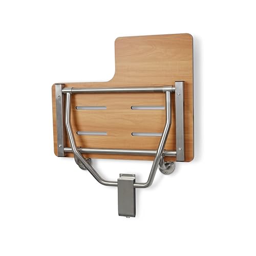 Seachrome 32" x 22.5β Teak Reversible Folding Transfer Tub/Shower Seat, ADA Compliant