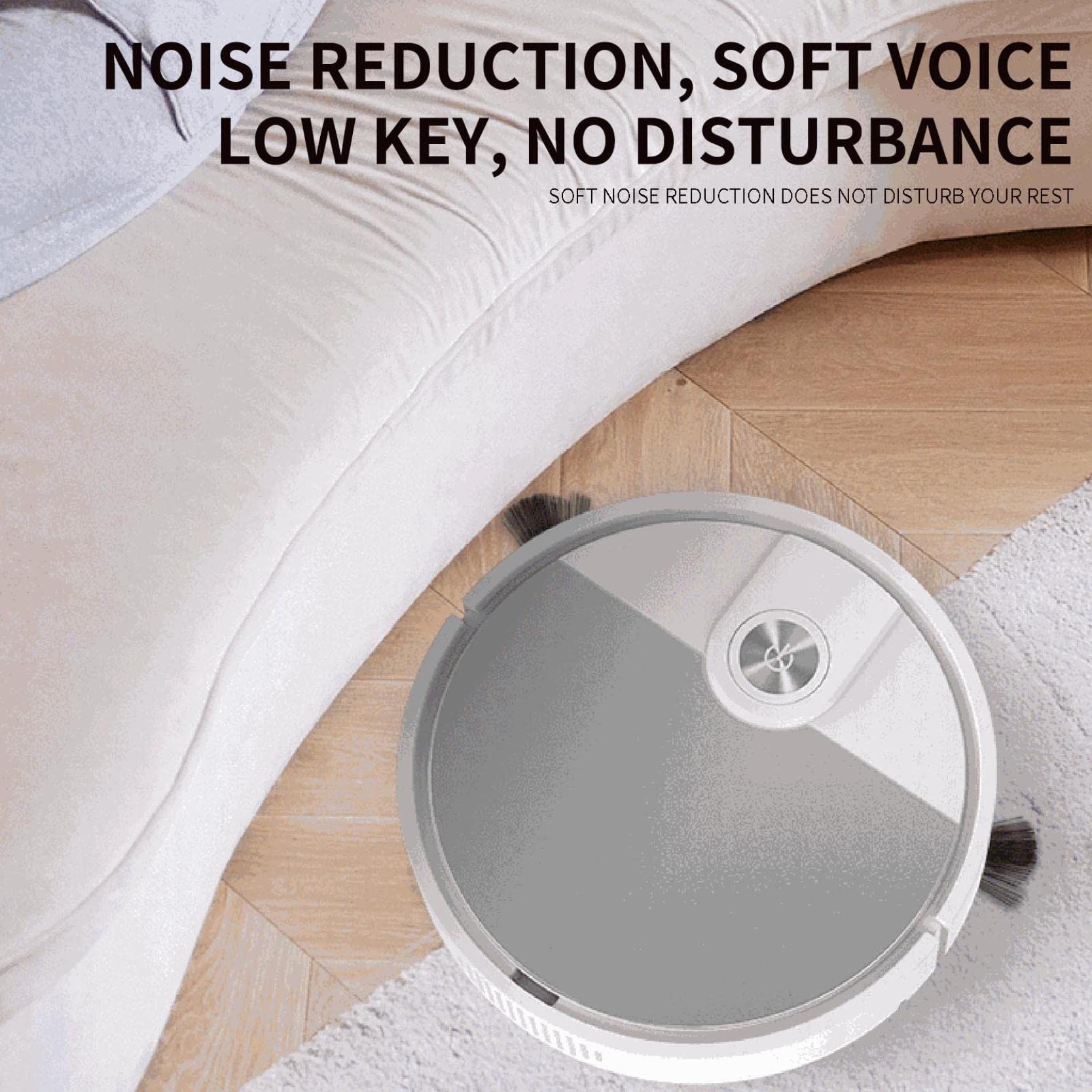SUMDUINO Robot Vacuum Cleaner,Intelligent Sweeping Robot New Home APP Remote Control Sweeping Suction and Drag Integrated Cleaning Machine,Ideal for Pet Hair,Hard Floor and Low Pile Carpet (B)