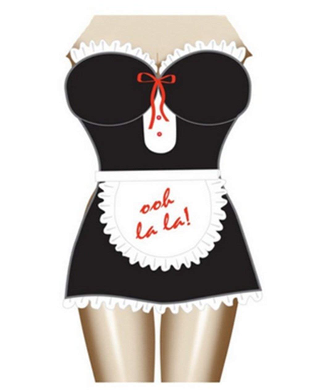 OYSRONG Funny Comics Cute Cartoon Kitchen Cooking Adult Apron for Birthday Gift (french maid)