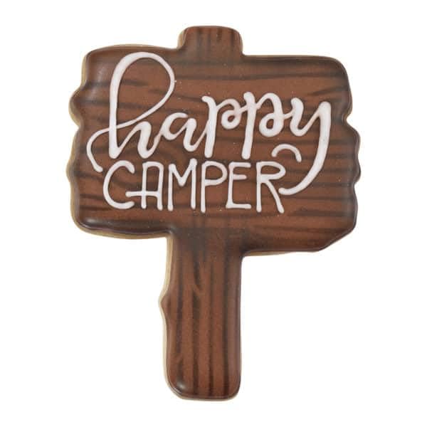 NCS Let's Go Camping!! Truck 4", Camper 3.75" Wood Sign 3.5", Campfire 3" Cookie Cutter Set - 4 Piece - Tinplated Steel