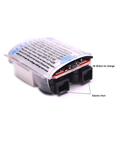 Readytosky Lipo Battery Checker RC Battery Low Voltage Buzzer Alarm Voltage Tester Monitor for 1-8S Lipo Life LiMn Li-ion Battery(4PCS)