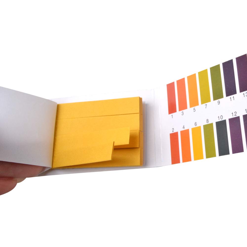 Ph. 1-14 Test Paper Extensive Test Paper Litmus Test Paper Sonkir pH Test Strips,Test pH for Saliva Urine Water Soil Testing(2-Pack pH Test Strips)