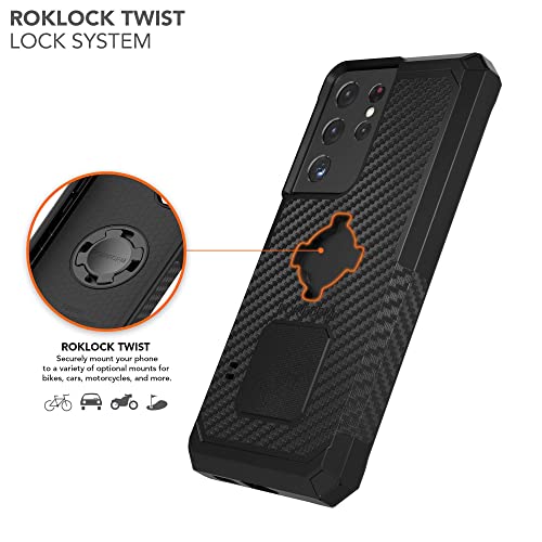 Rokform - Galaxy S21 Ultra 5G Rugged Case + Magnetic Sport Ring Stand & Grip