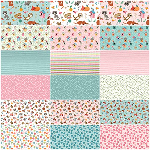 Riley Blake Cats Meow 10in Stacker 42Pcs Multi