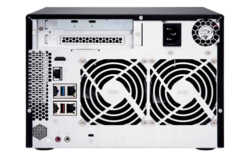 QNAP 6 Bay Thunderbolt NAS with 40TB Storage Capacity, Preconfigured RAID 5 Seagate IronWolf Drives Bundle (TVS-672XT-i3-8G-68S-US)