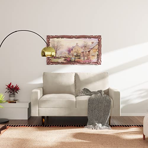 SILKIR 2-Person Loveseat Sofa Couch for Living Room | Perfect for: Apartment/Studio/Office & Small Space | Velvet Fabric | Fast and Easy Assembly | Warranty (Beige) Modern Contemporary Mid-Century