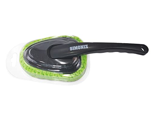 Simoniz 13” Detailers Microfiber Auto Duster - Dusting Wand Cleans, Dries & Polishes – Safe for All Interior or Exterior Surfaces - Great for Cars, Trucks, SUVs, Boats, RVs & Bikes or Home Cleaning