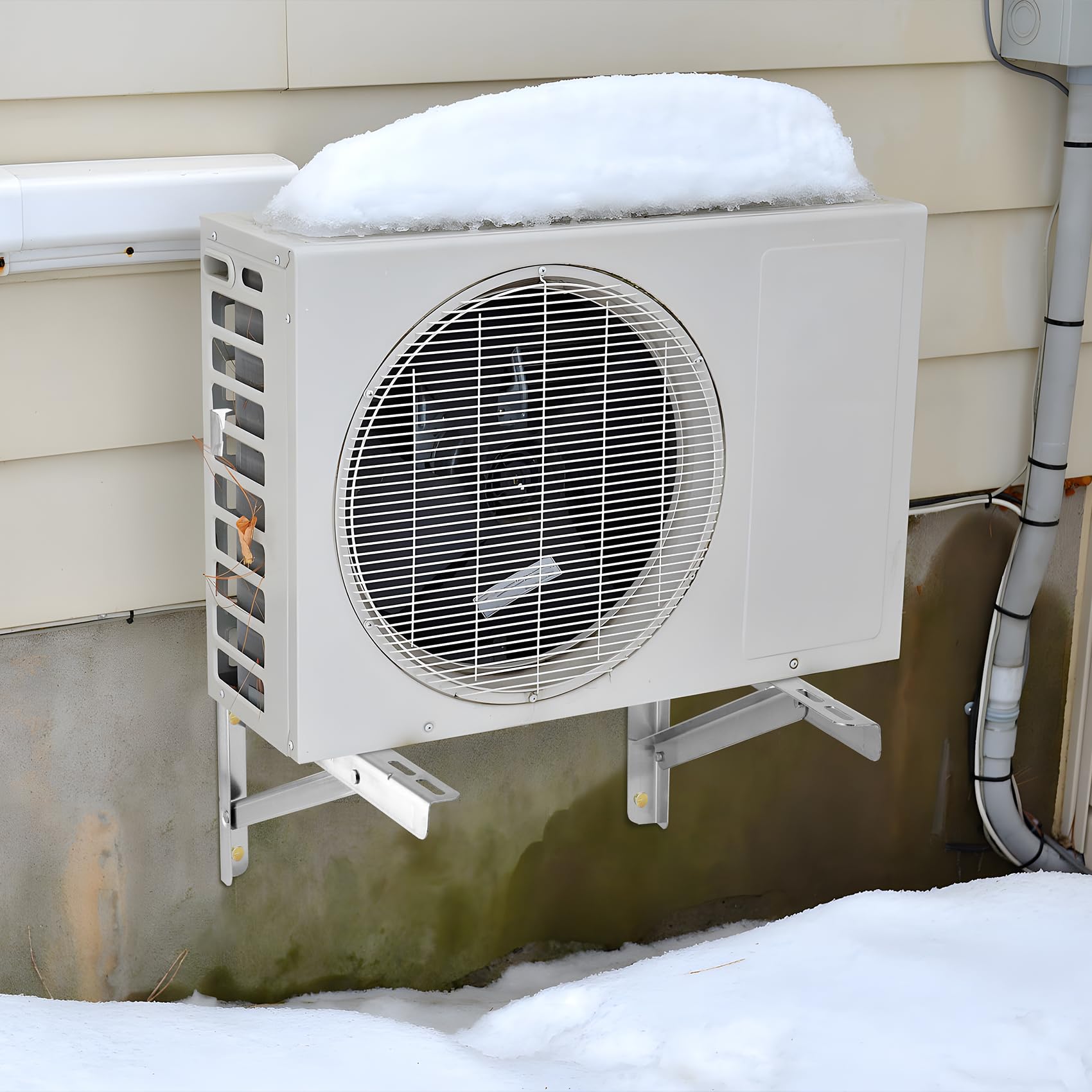Mounting Bracket for 9000-36000BTU Condenser Ductless Mini Split Air Conditioner Heat Pump Systems, Support Condenser up to 500 lbs, Rust Free Stainless Steel