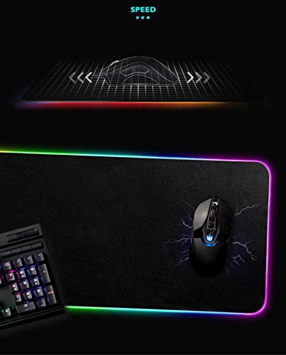 Mouse Pads RGB Mouse Pad Anime Hololive Kawaii Nakiri Ayame Gaming Desk Led Mousepad Glow Colored Light Gamer Gaming Pc MAT 1000x500x4MM