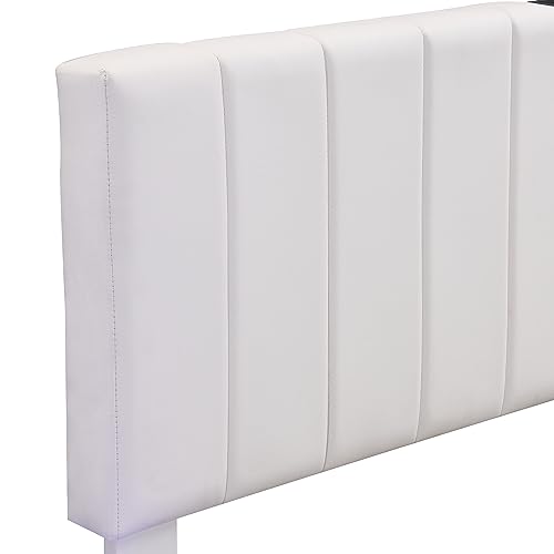 SIYSNKSI Queen Size Upholstered Bed with Hydraulic Storage System and LED Light, PU Leather Upholstered Platform Bed Frame with Adjustable Headboard and USB Ports for Kids Teens Adult Bedroom