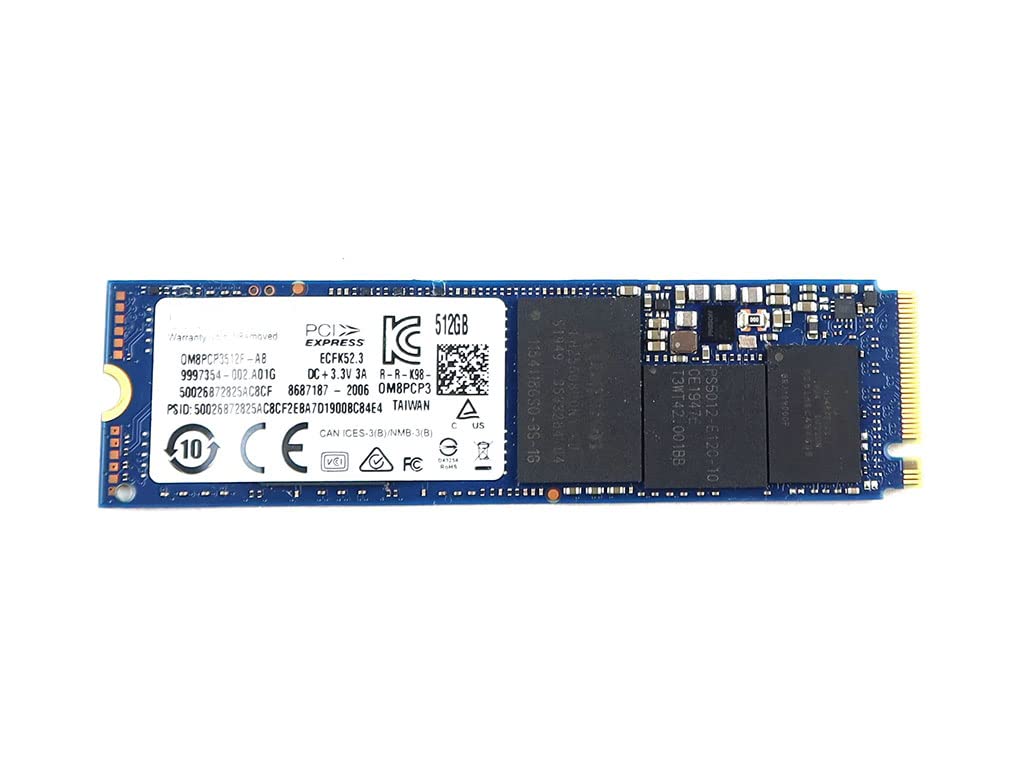 Solid State Drive 9997354-002.A01G Compatible Replacement Spare Part for Kingston 0M8PCP3512F-AB 512GB PCI Express 3.0 x4 NVMe M.2 2280 Internal SSD