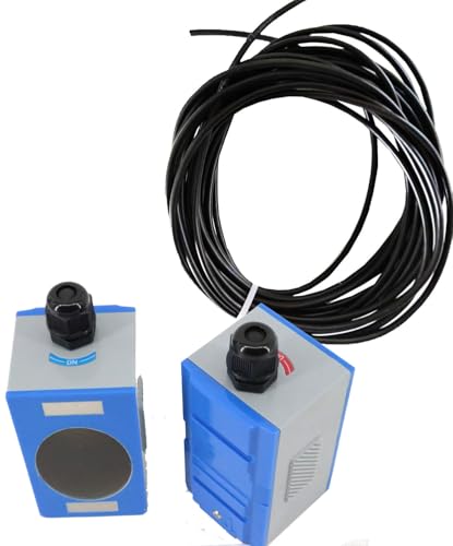 VTSYIQI 10m Ultrasonic Flowmeter Wire TM-1 Ultrasonic Flow Transducers Sensor Medium Clamp-on Water Flow Meter Transducer Sensor for Diameter DN50 to 700mm for Type of TUF-2000M TUF-2000B TUF-2000P