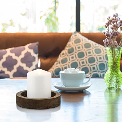 Stonebriar 100 Pack Unscented Tea Light Candles with 6-7 Hour Extended Burn Time & 35 Hour Long Burning Unscented Pillar Candles, 3x4, White