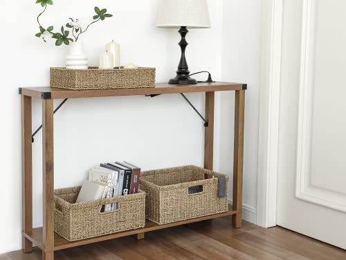 StorageWorks Jumbo Wicker Basket & StorageWorks Large Wicker Baskets