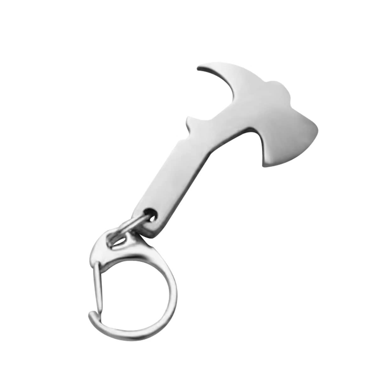 NBGDY Titanium Bottle Opener Keychain,Ultra light only 0.32 oz, axe shaped beer bottle opener, with stainless steel key ring(KPQ-1020