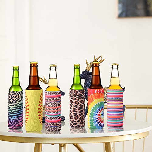 Sublimation Blanks Slim Beer Can Coolers Sleeves,12oz Neoprene Soft Insulated Reusable Drink Caddies for Water Bottles or Soda,Collapsible Blank DIY Customizable for Parties, Events or Weddings 12pcs