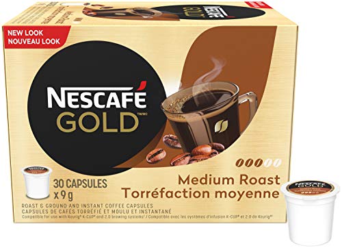 NESCAFĂ Gold Rich & Smooth Keurig K cup Capsules (Pack Of 30 Cups)