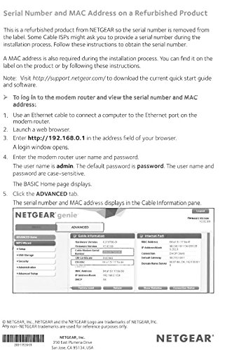 NETGEAR C6300-100NAR DOCSIS 3.0 WiFi Cable Modem Router with AC1750 16x4 Download speeds. Certified for Xfinity from Comcast, Spectrum, Cox, Cablevision & More (Renewed)