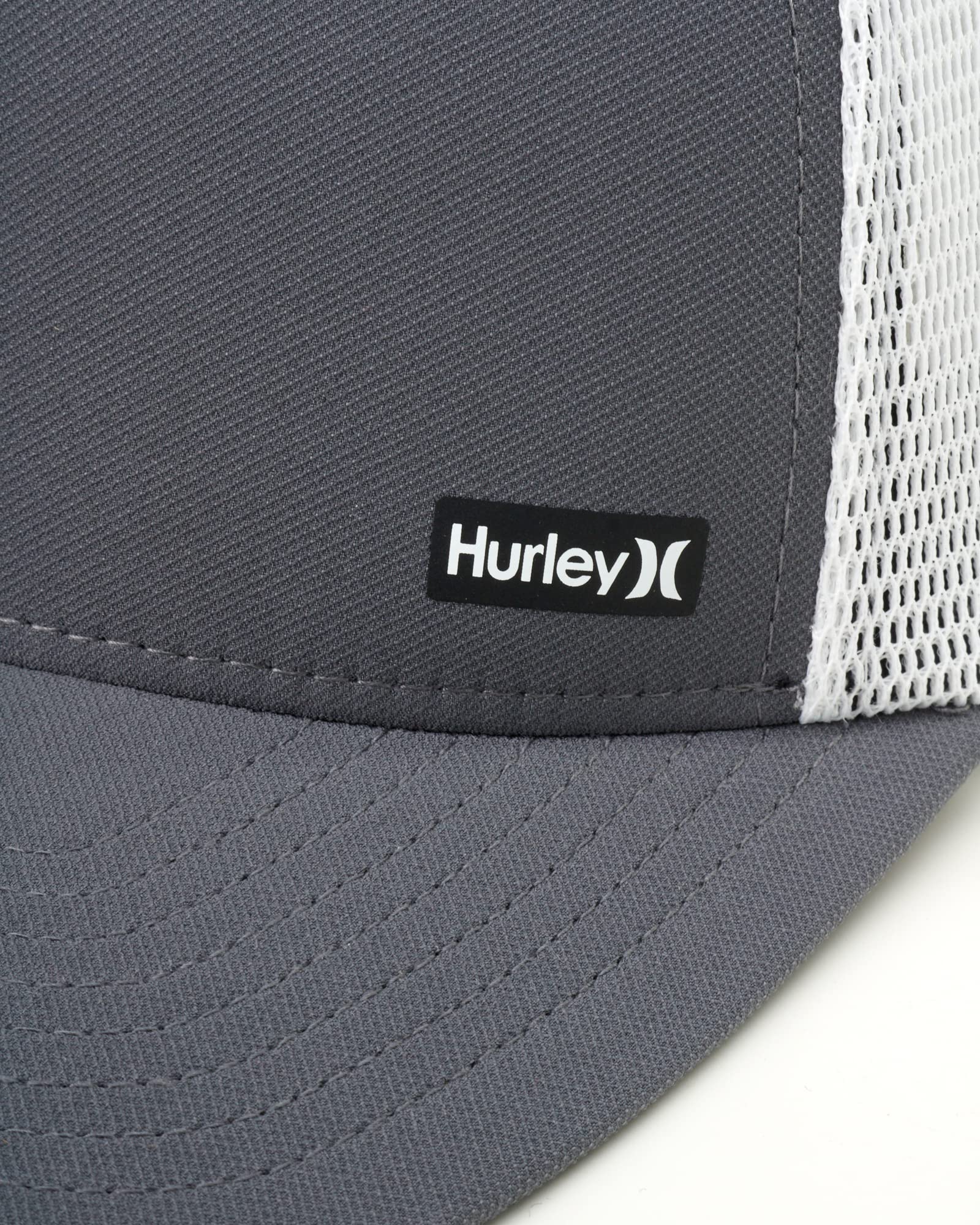 Hurley Men's Caps - H2O-Dri League Baseball Caps for Men with Snapback Closure - Classic Mens Trucker Hats (S-XL), Grey/White