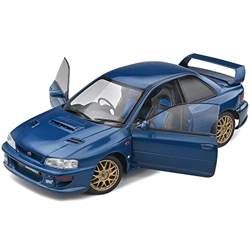 Solido S1807401 1:18 1998 Subaru Impreza 22b-Sonic Blue BMW Collectible Miniature car