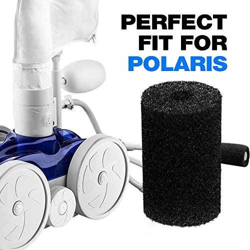 Pool Hose Tail scrubbers,12 Pack Tail Sweeps Scrubber Replacement High Density Sweep Hose Scrubber Pool Pre-Filter Intake Sponge as Polaris Pool Cleaner Parts Fits for Polaris Vac-Sweep Pool Cleaner