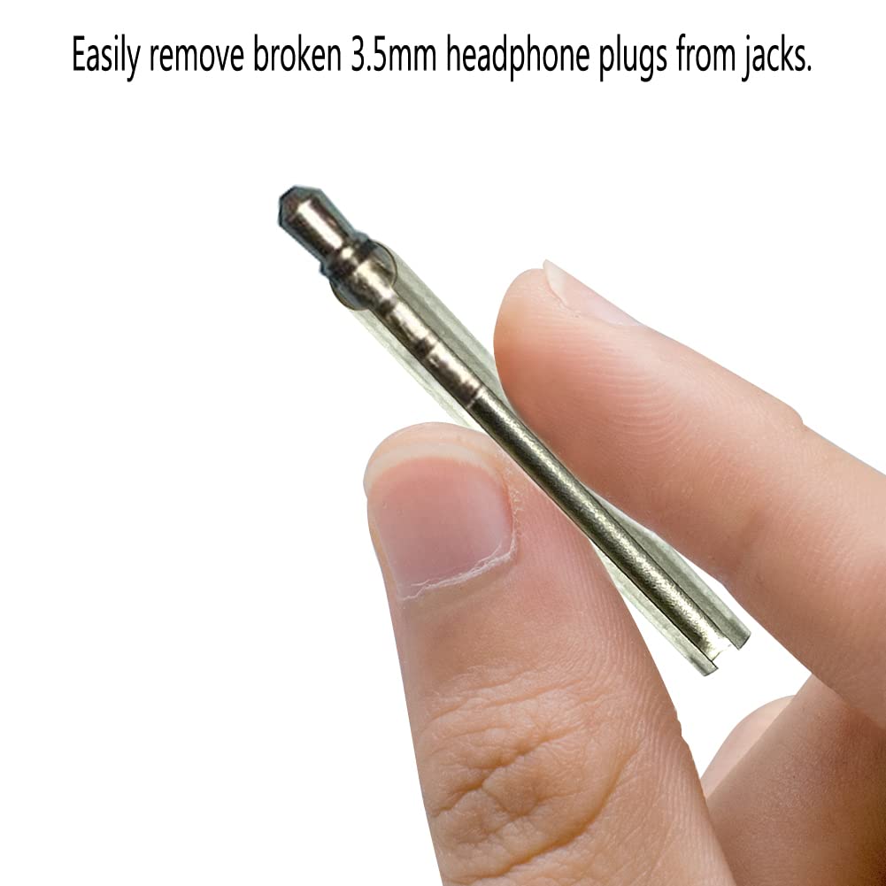Neyyuse Headphone Jack Removal Tool, Tube Grip Stick Puller, Jack Remover ,Headphone Plug Extraction Tool- Remove Broken Headphone Plug from Headphone Jack of Mobile Devices 6 PCS