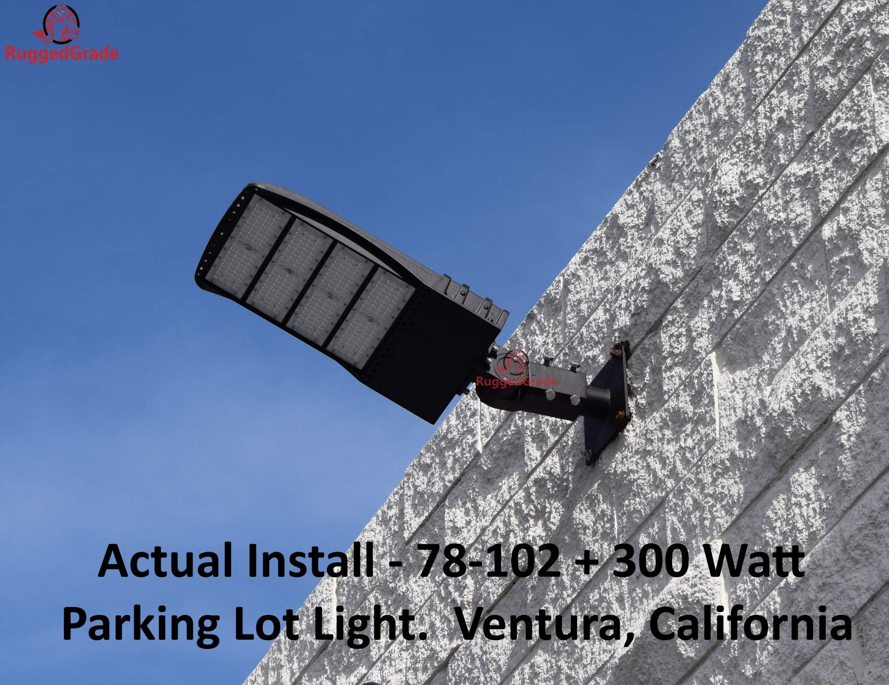 Wall Bracket for Slip Fit Lights (Wall Bracket to Slip Fit Mount (2 3/8inch) – 90 Degree Angle) –Tenon Adapter- Parking Lot Light Wall Bracket – Flood Light Wall Bracket