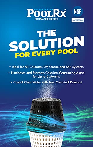 Pool RX 101003 Swimming Pool Algaecide, 4 Pack, Blue