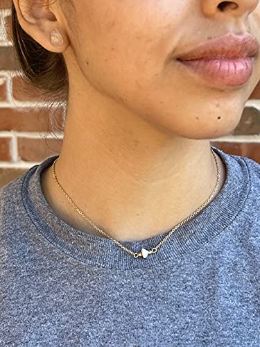 Handmade Howlite Crystal Necklace - Healing Gemstone Jewelry for Women - Ethically Sourced Chain Necklace with Authentic Healing Crystals - Gold Plated Copper Chain with Natural Stone - Gift for Her