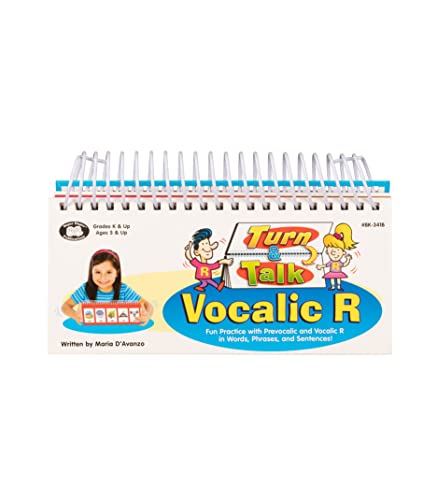 Super Duper Publications | Turn & Talk Vocalic R Flipbook| Prevocalic and Vocalic R in Words, Phrases, and Sentences | Speech Therapy - Articulation | Educational Learning Resource for Children