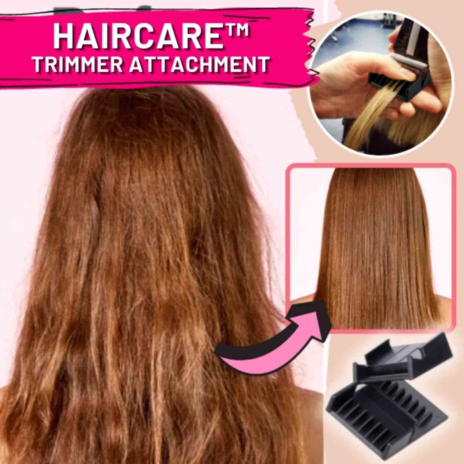Pomobie Hair Care Long Hair Guards With Positioning Comb Hair Trim Split End Tool (Black, 2x2.6x2.4 Inch)