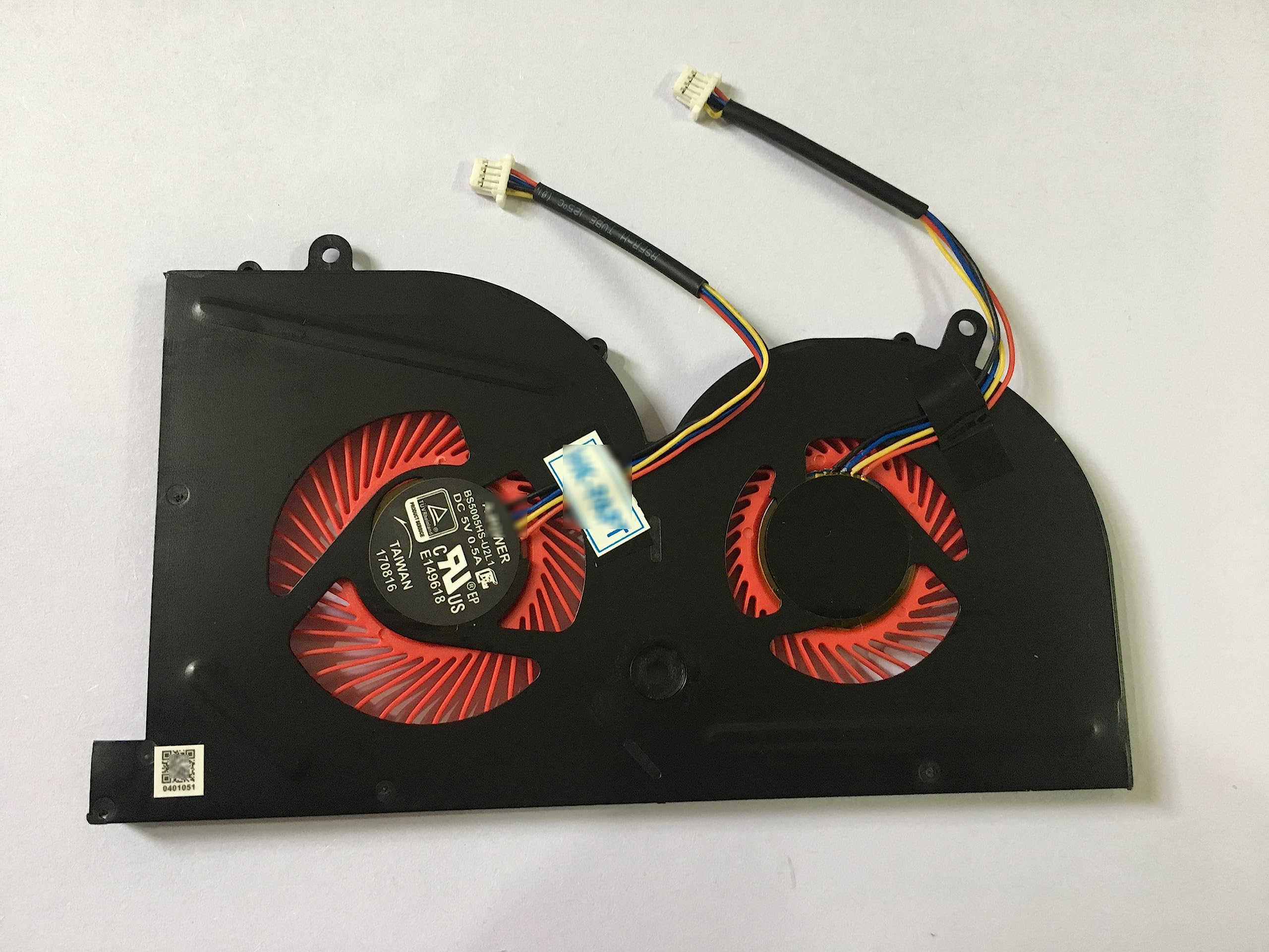 HK-part Fan Replacement for MSI GS63VR Series GS63VR 6RF GS63VR 7RF GS63VR Stealth Pro MS-16K2 MS-17B1 BS5005HS-U2L1 BS5005HS-U2F1 Gpu CPU Cooling Fan