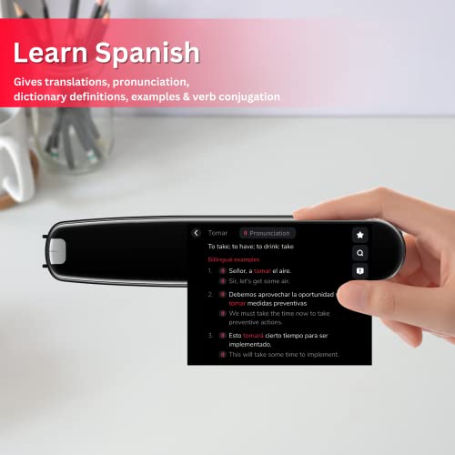 Youdao Dictionary Pen 3 | Scanning Pen for Dyslexia, Translator & Language Learning Pen for Chinese, Spanish & English | Exam Reader Pen | Electronic Dictionary 2.7.0 & 2.7.1 System