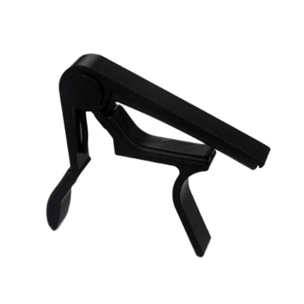 Guitar Capo,Acoustic Guitar, Electric Guitar Capo- Banjo and,for Acoustic,Ukulele, Mandolin, Bass, Picks Black Single Handed Capo