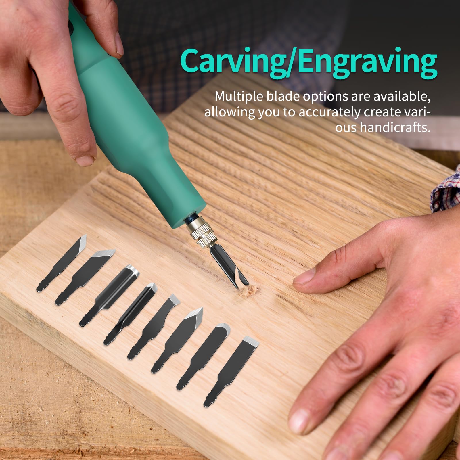 Wood Carving Tools Electric - Precision Engraving Knife Set Perfect for Beginners, and Sculptors, Premium Woodworking Carving Tools Versatile Electric Sculpting Kit for Hobbyists and Artists
