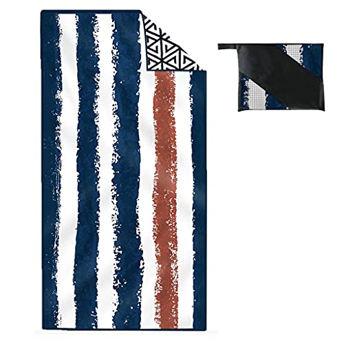 GRABLOOM Microfiber Beach Towel Double-Sided Velvet Adult Swimming Bath Towel Quick-Drying Printed Beach Towel Customization Beach Towels Oversized Clearance 4 Pack Thick
