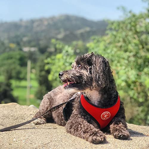 Gooby - Soft Mesh Harness, Small Dog Harness with Breathable Mesh, Red, Large