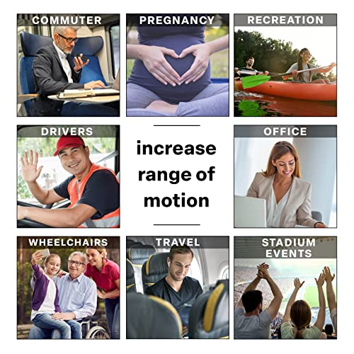 Zen Virtuoso Gel Seat Cushion for Tailbone Support and Relief from Butt and Back Pain and Pressure - Cushions are Large Thick and Comfortable - Ideal for Office Chairs Driving Travel and Long Sitting