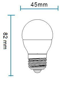 Grimaldi Lighting LED Bulb, Vibration Resistant Garage Door Bulb, 400 Lumens, 5 Watts, 2 Pack, Pure White (5000K), A15 Style Bulb, Not Dimmable, 40W Equivalent