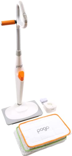 Pogo Electric Mop 4000 RPM Pro Package - Cleans Any Surface. Includes 6 Mop Heads, 2 XL Batteries.